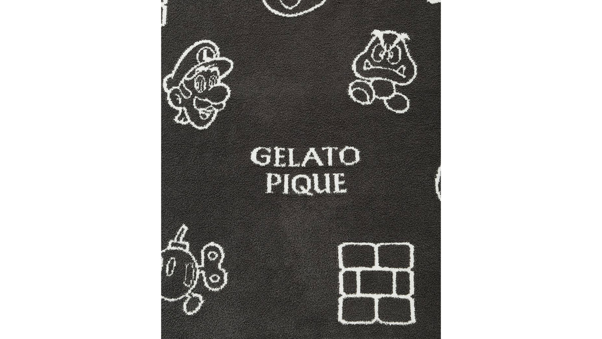 2024【SUPER MARIO™️】Baby Moco Jacquard Blanket - Dark Gray - Nintendo Official Site